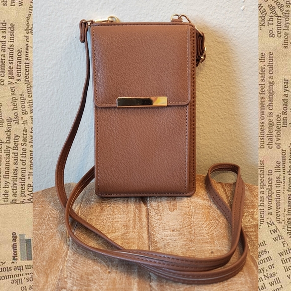 Bags | Tan Small Crossbody Bag | Poshmark